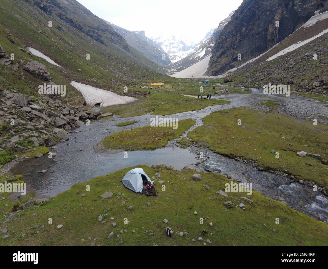 Himachal Pradesh, India - June 8th, 2022 : Landscapes of Hampta Pass ...