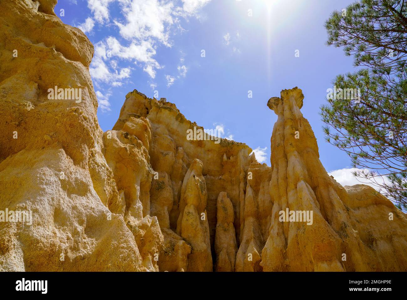 Orgues d'Ille-sur-Têt geology erosion site formation in south France ...