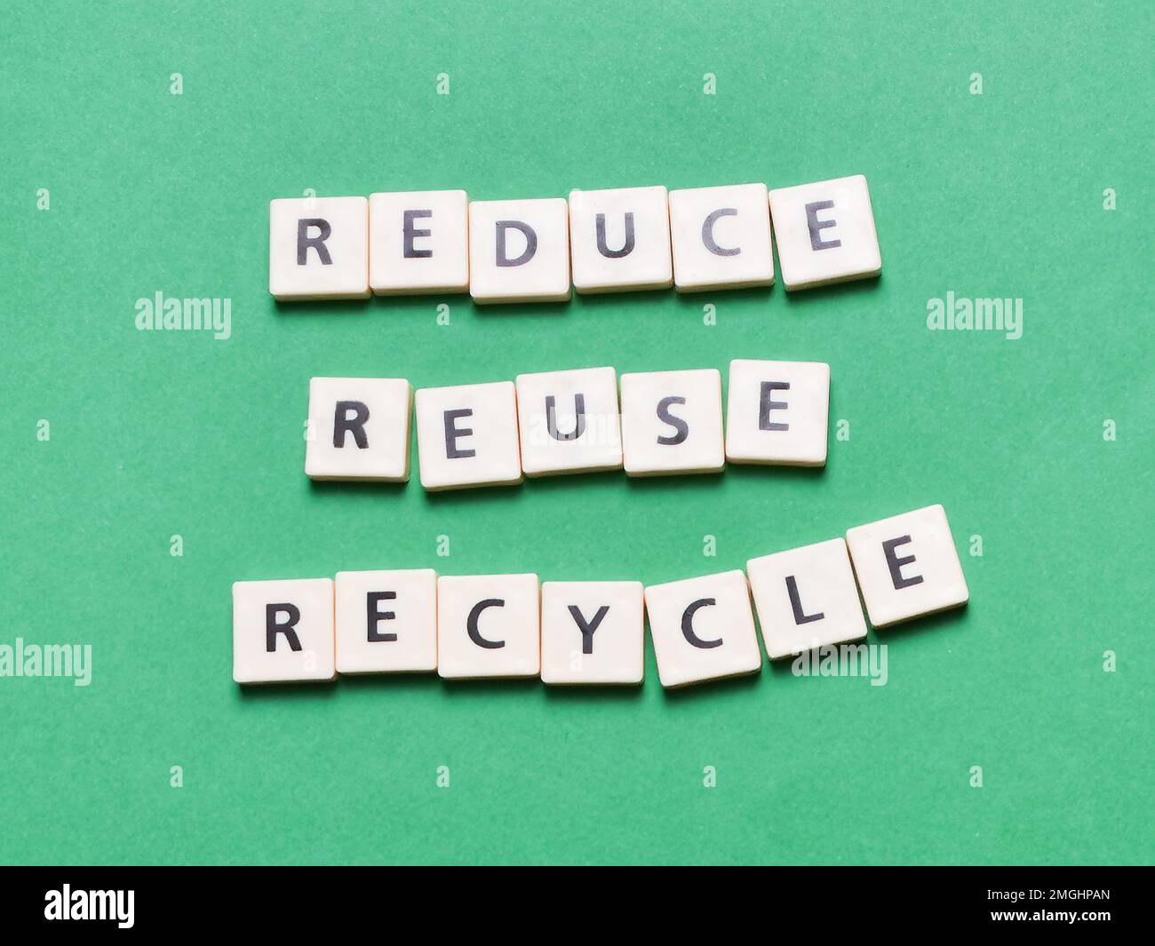 Reduce reuse recycle letter hi-res stock photography and images - Alamy