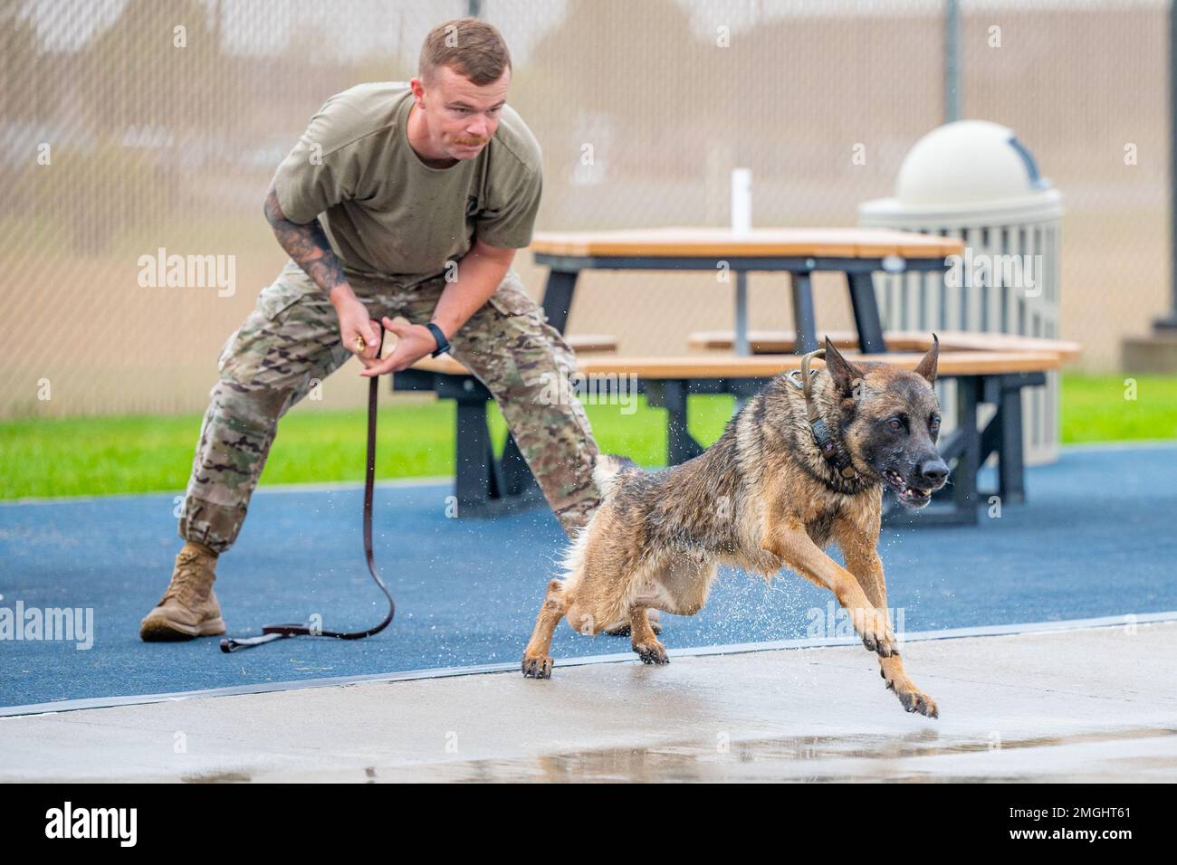 Tech. Sgt. Tommy Duncan, 341st Security Forces Squadron kennel master ...