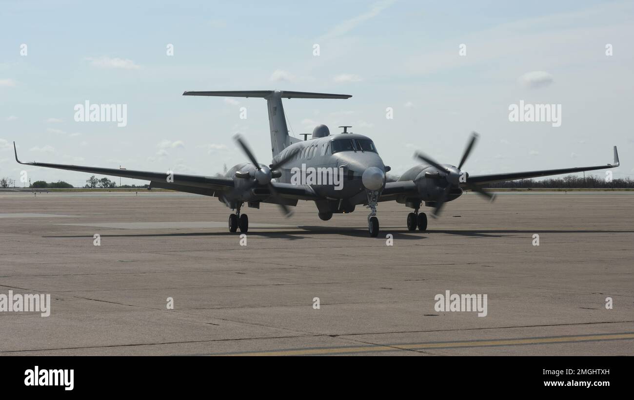 An MC-12W assigned to the 137th Special Operations Wing, Oklahoma ...