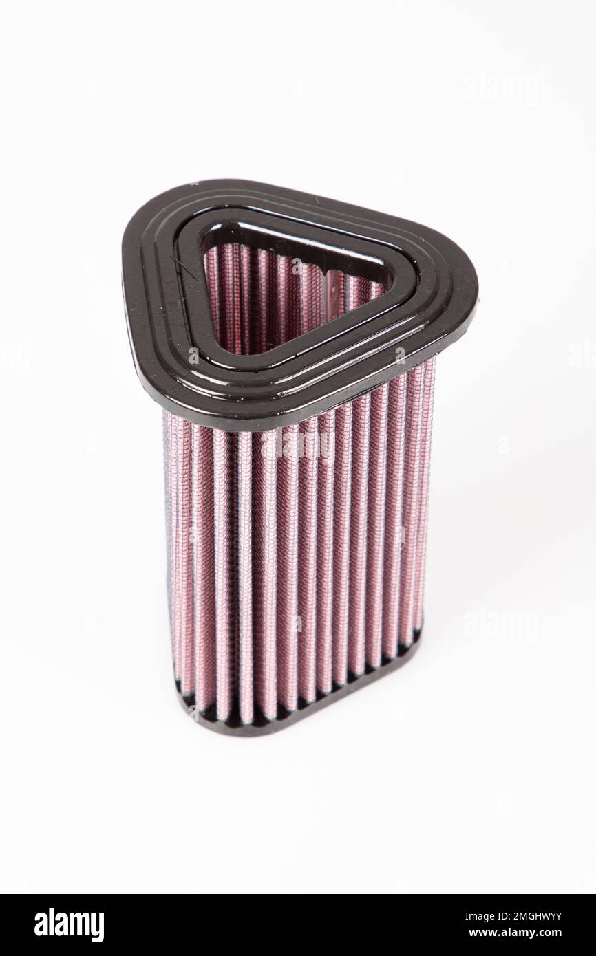 single triangular High performance motorbike air filter or for sport ...