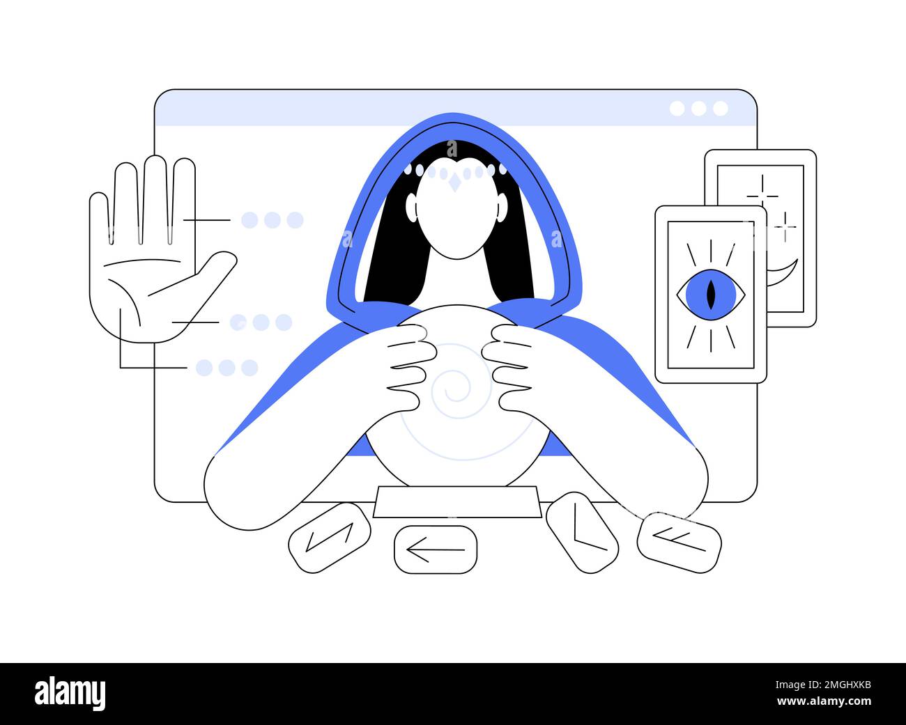 Fortune telling abstract concept vector illustration Stock Vector Image ...