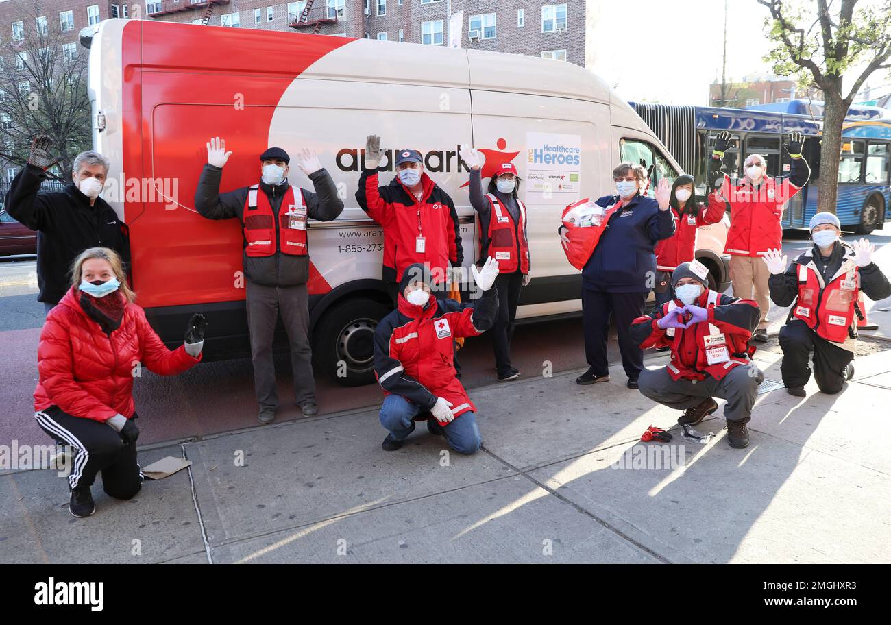 IMAGE DISTRIBUTED FOR NYC HEALTHCARE HEROES - Aramark and Red Cross ...
