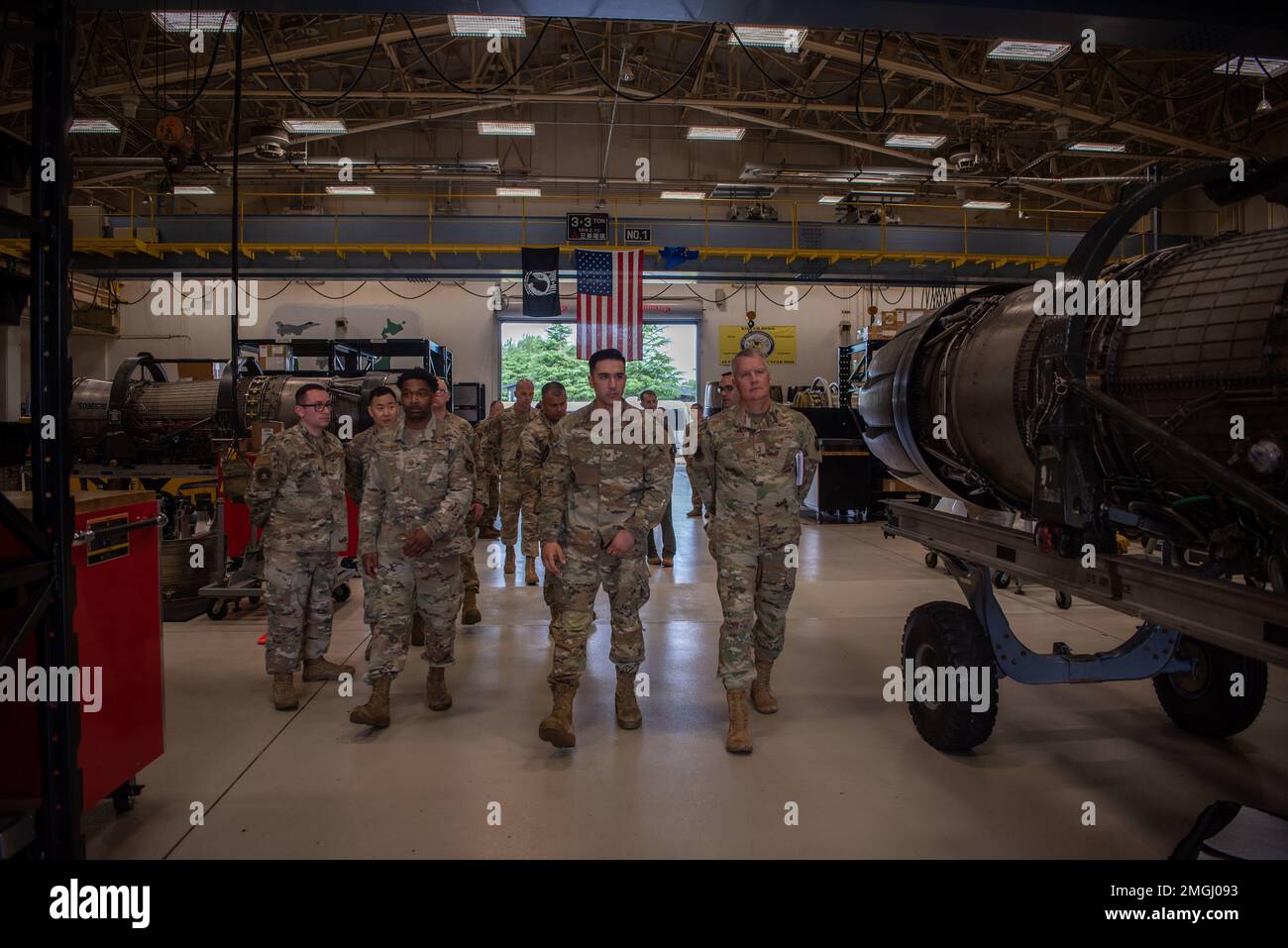 U.S. Air Force Lt. Gen. James Jacobson, right, Pacific Air Forces ...