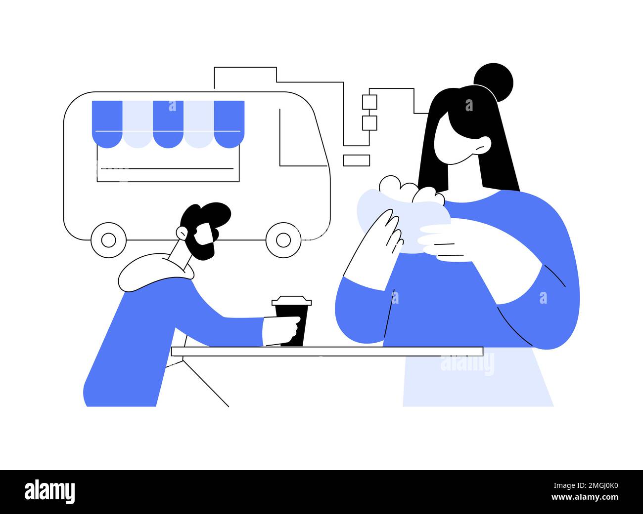 Street Food Abstract Concept Vector Illustration Stock Vector Image And Art Alamy