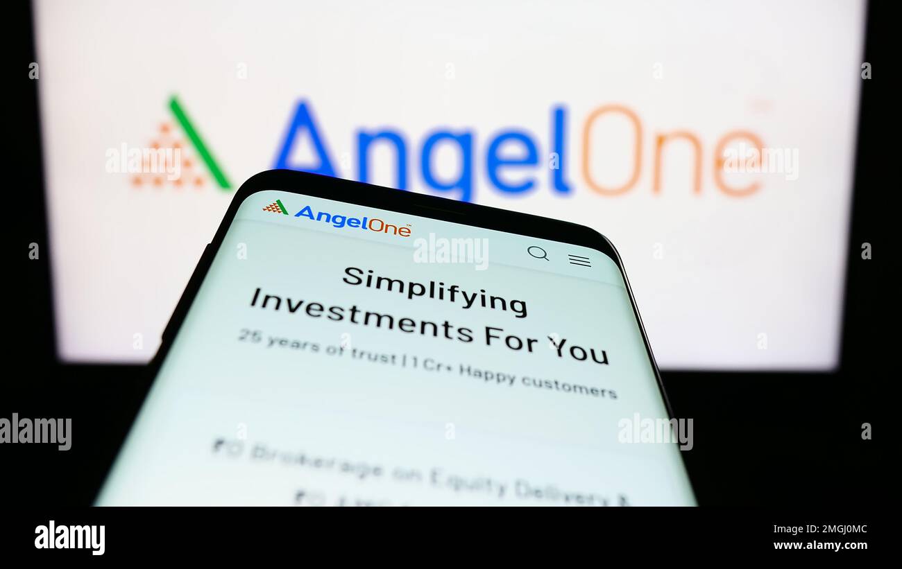 Angel one logo hi-res stock photography and images - Alamy