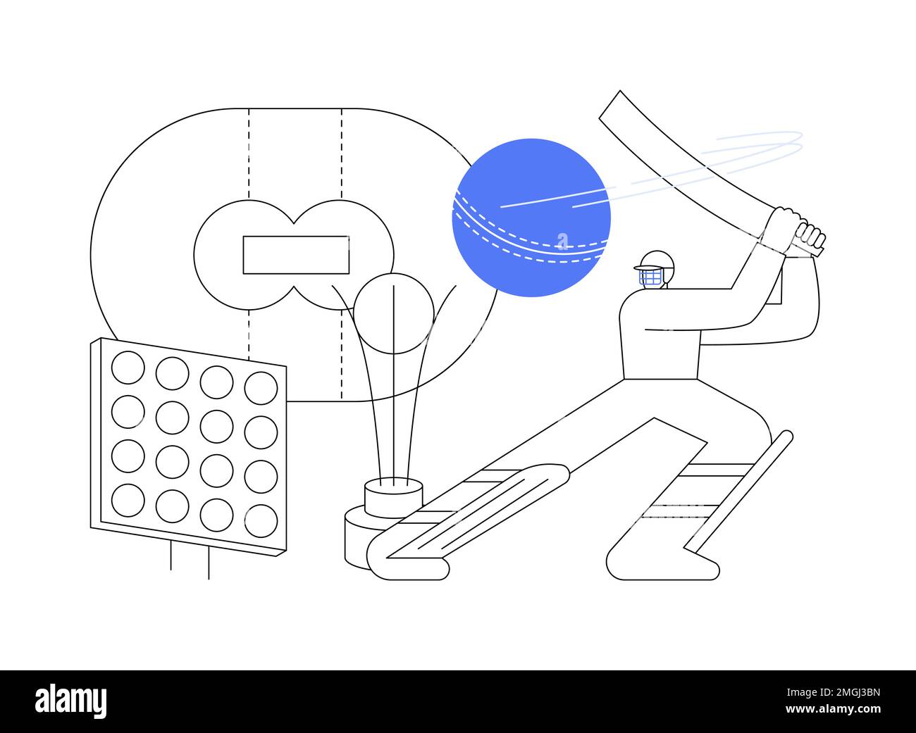 Cricket abstract concept vector illustration Stock Vector Image & Art ...