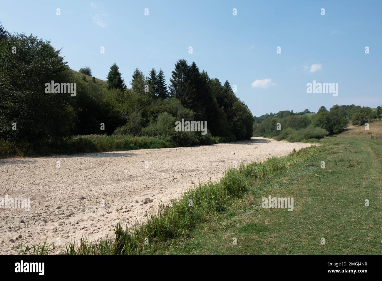 Maisons-du-Bois-Lievremont (north-eastern France): drought, dry River ...