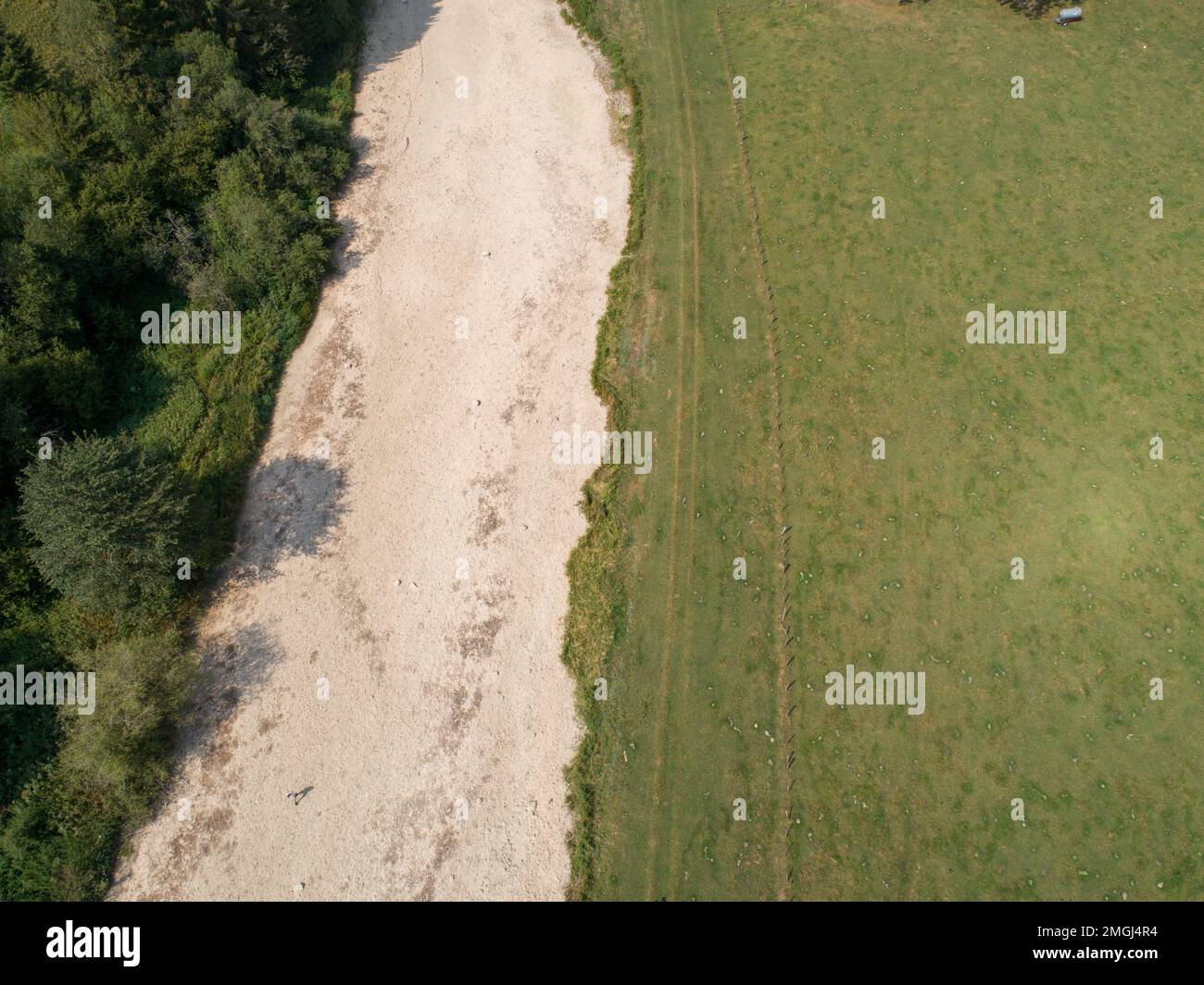 Maisons-du-Bois-Lievremont (north-eastern France): aerial view of the ...