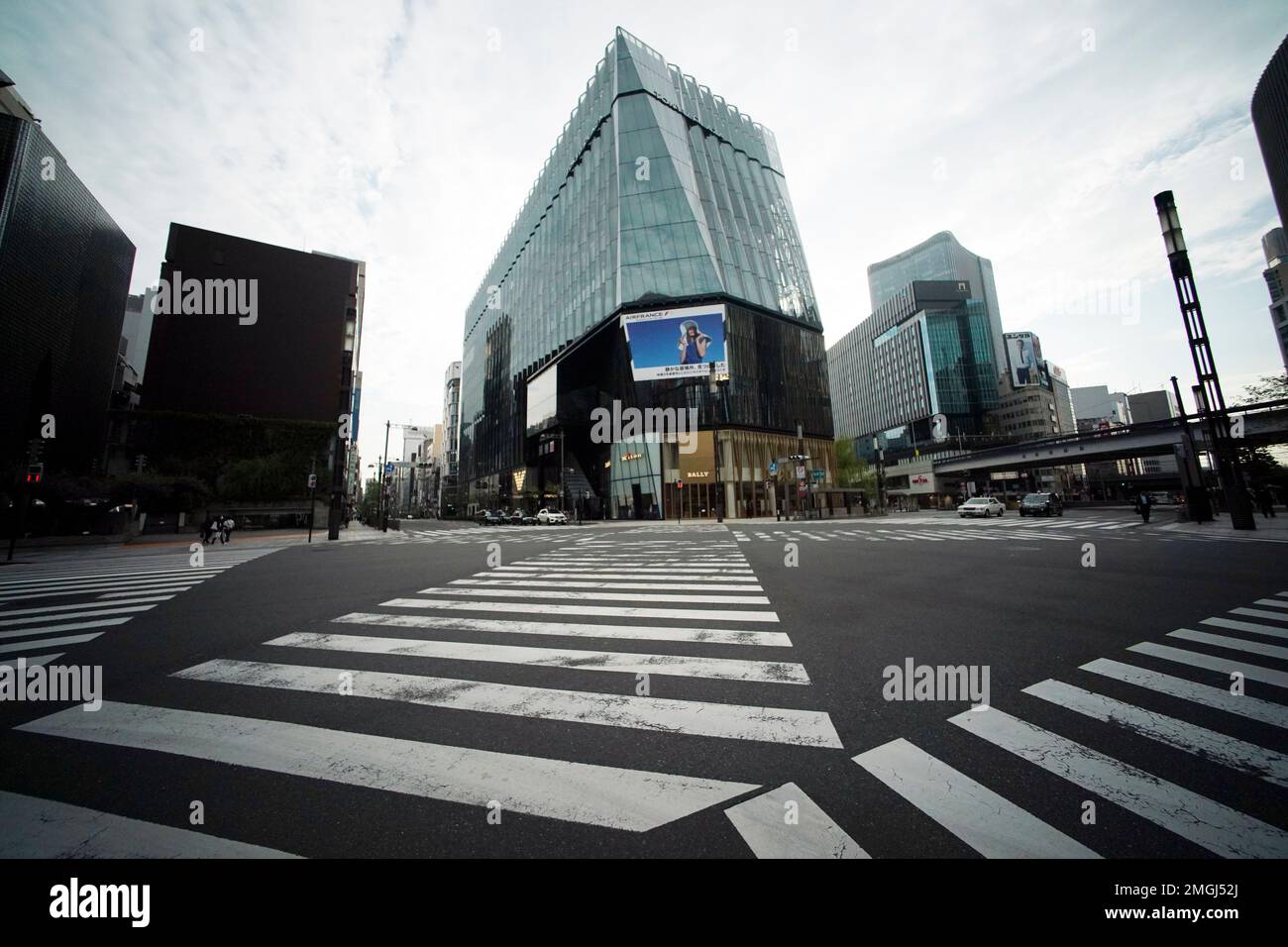 An empty shopping district is seen in Tokyo Tuesday, April 21, 2020 ...