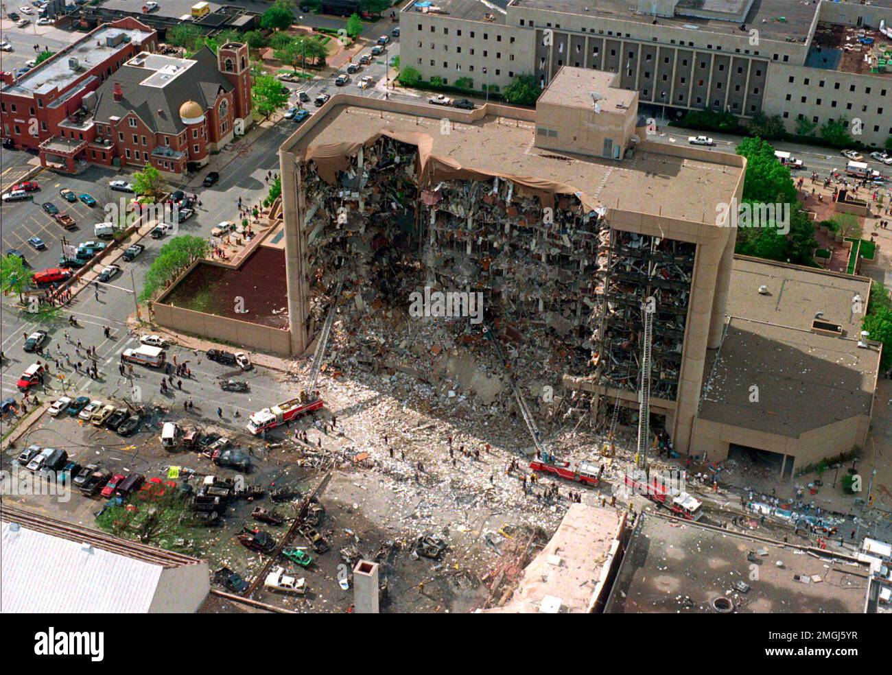 FILE - This April 19, 1995 file photo shows the north side of the ...