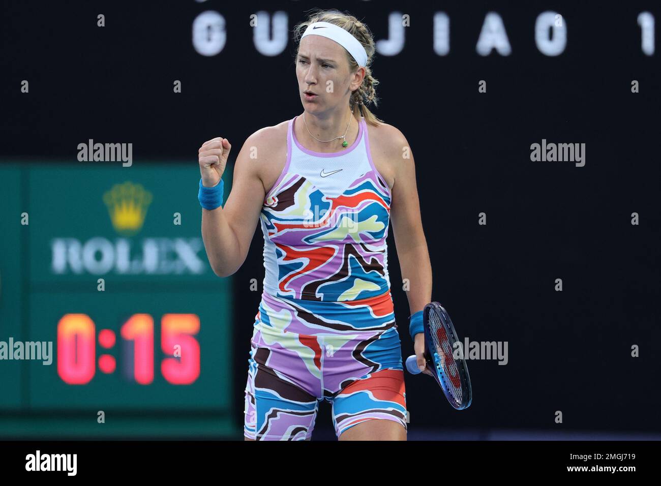 Melbourne, Australia. 26th Jan, 2023. Victoria Azarenka in action ...