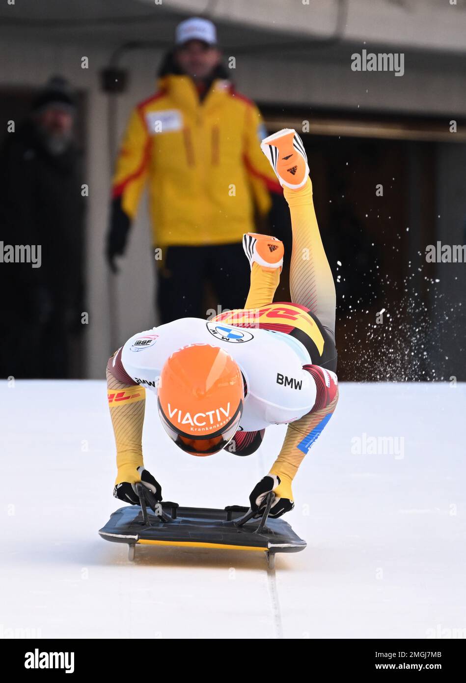 St. Moritz, Switzerland. 26th Jan, 2023. Skeleton: World Championship, men, 1st round, in the ...