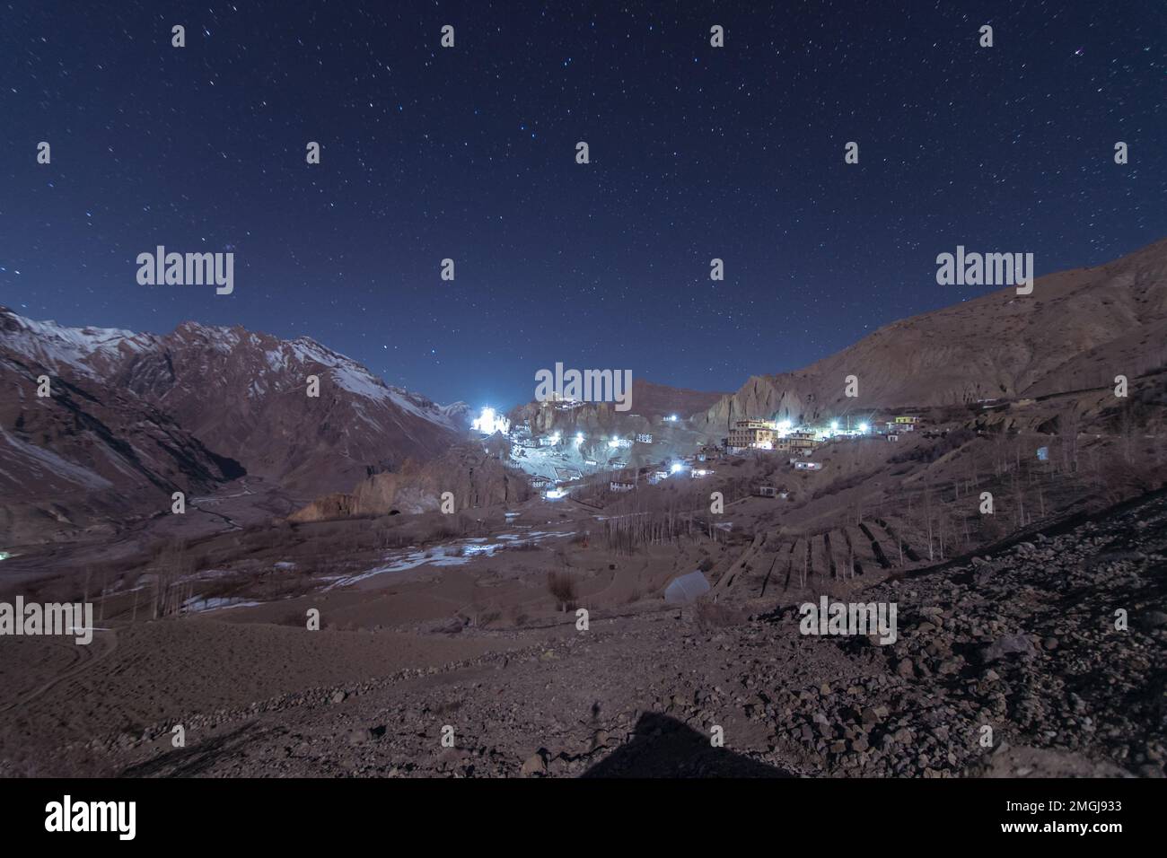 Spiti, Himachal Pradesh, India - April 1st, 2021 : Milky Way and ...