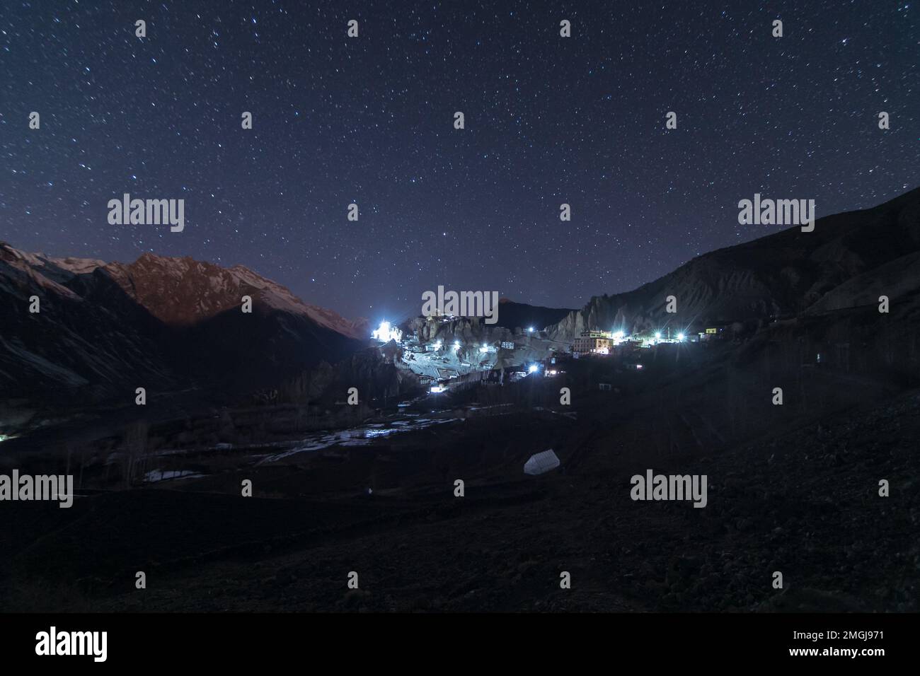Spiti, Himachal Pradesh, India - April 1st, 2021 : Milky Way and ...