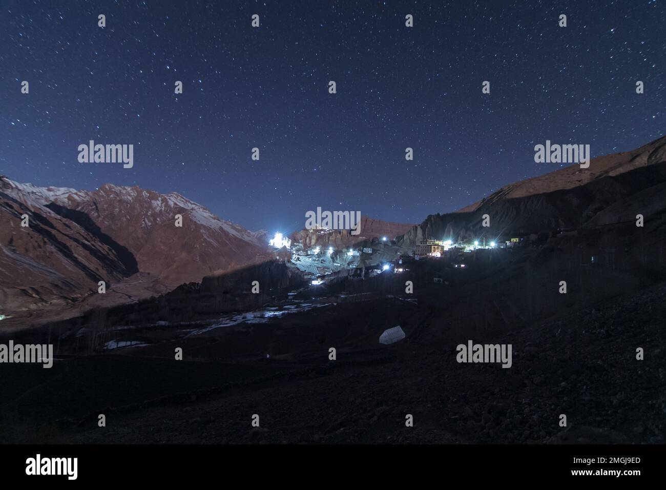Spiti, Himachal Pradesh, India - April 1st, 2021 : Milky Way and ...