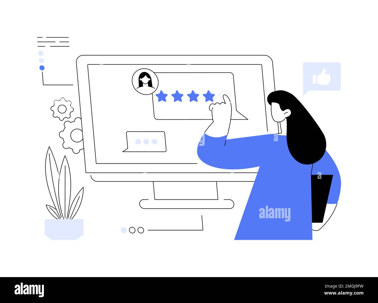 Customer feedback abstract concept vector illustration Stock Vector ...