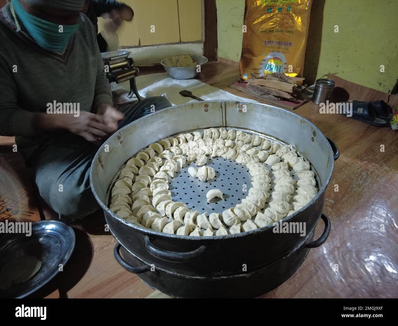Spiti, Himachal Pradesh, India - April 3rd, 2021 : Cooking technique ...