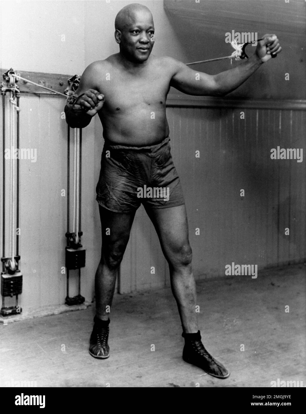 FILE - In this 1932 file photo, boxer Jack Johnson, the first black ...