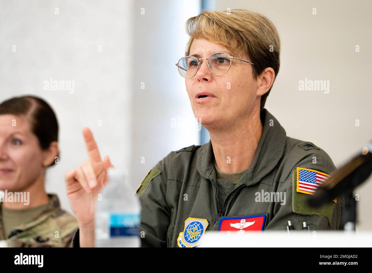 U.S. Air Force Brig. Gen. Rebbeca Sonkiss, 618th Air Operations Center ...