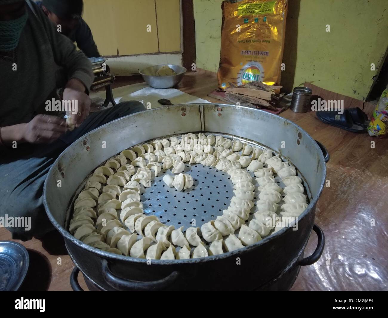 Spiti, Himachal Pradesh, India - April 3rd, 2021 : Cooking technique ...