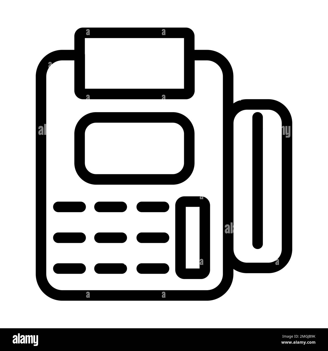 Pos terminal icon vector Black and White Stock Photos & Images - Alamy