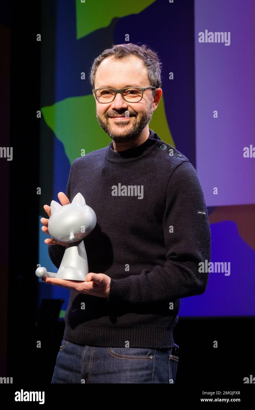 Riad Sattouf, winner of the "Grand Prix de la ville d'Angoulême" award ...