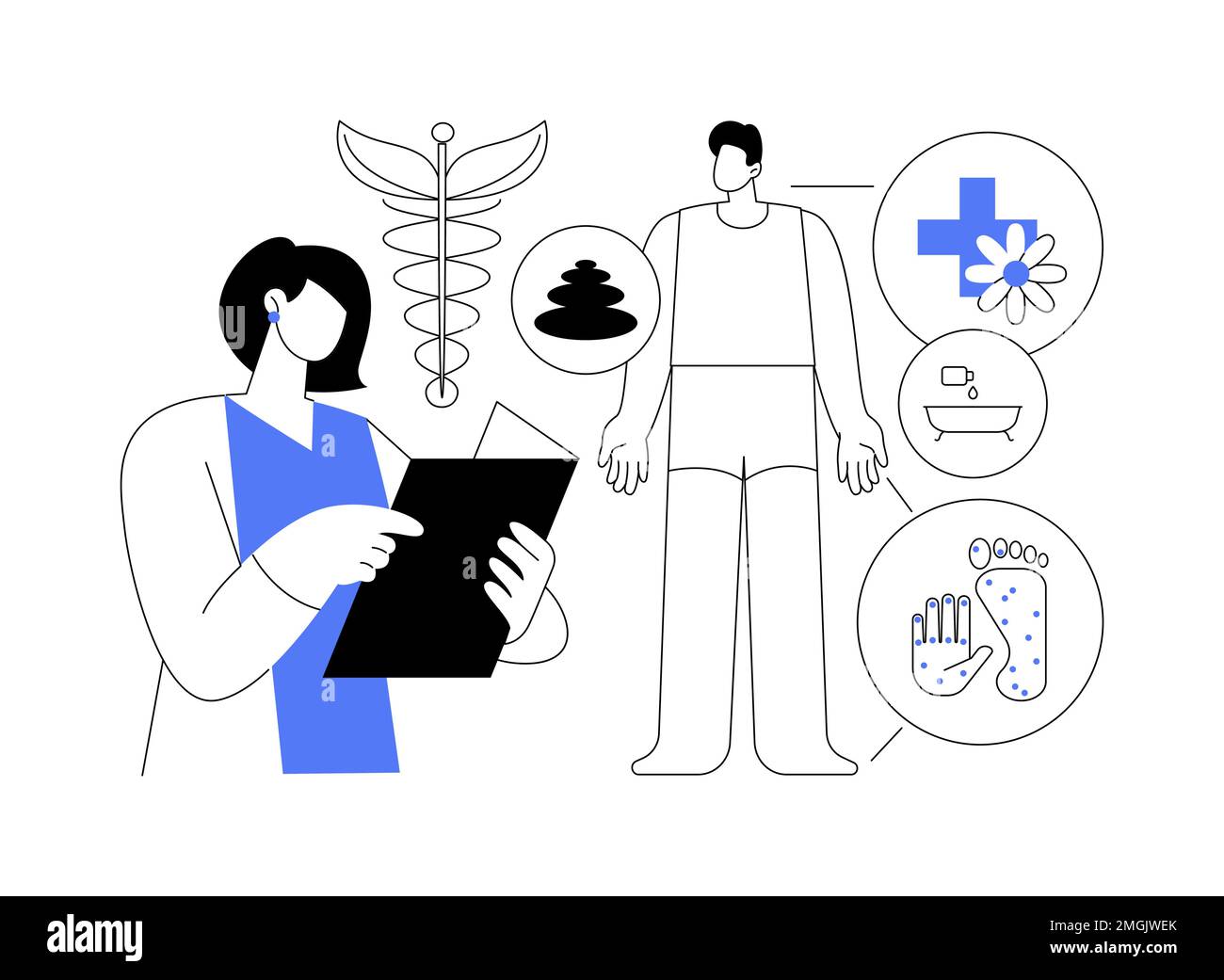 Holistic medicine abstract concept vector illustration Stock Vector ...