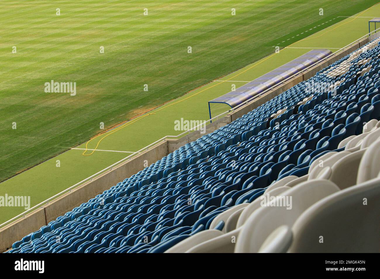 Empty Seating And Grandstand On Sport Stadium Stock Photo - Alamy