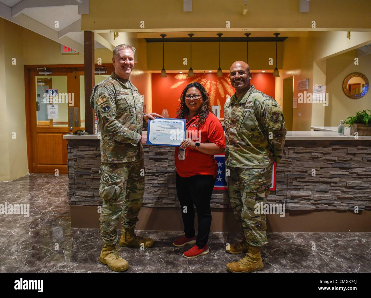 Carly A. Macias, community recreation manager with the 36th Force ...