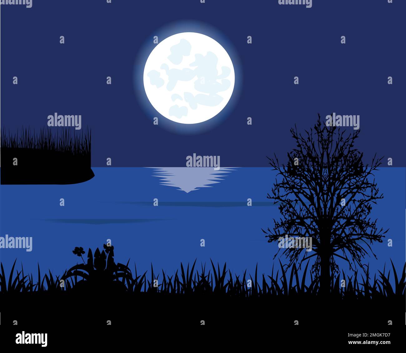 Moon herb Stock Vector Images - Alamy