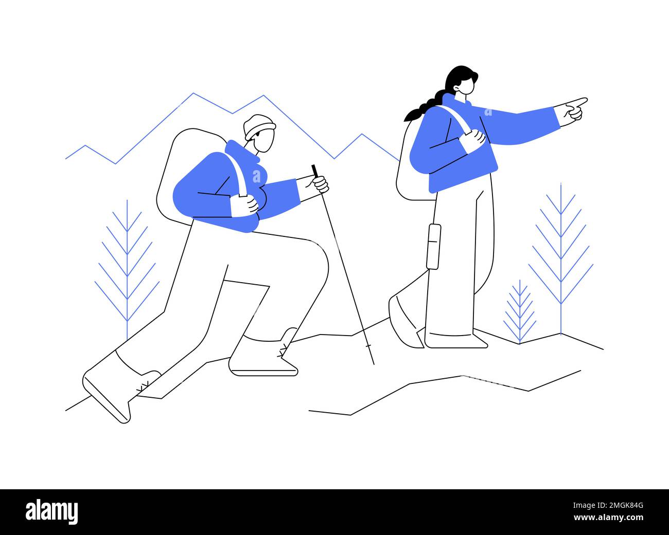 Hiking Abstract Concept Vector Illustration Stock Vector Image And Art