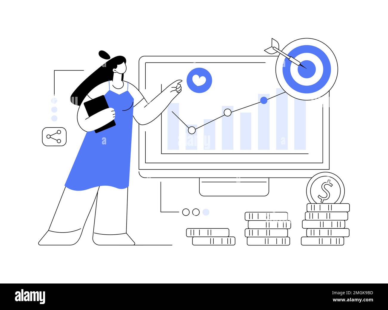 Cost per acquisition abstract concept vector illustration Stock Vector ...