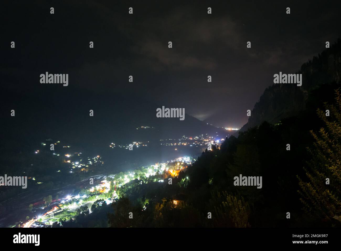Manali, Himachal Pradesh, India - 01 September 2021 : Manali in Night ...