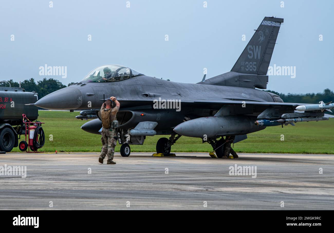 U.S. Air Force Staff Sgt. Michael Albrecht, 77th Fighter Squadron crew ...
