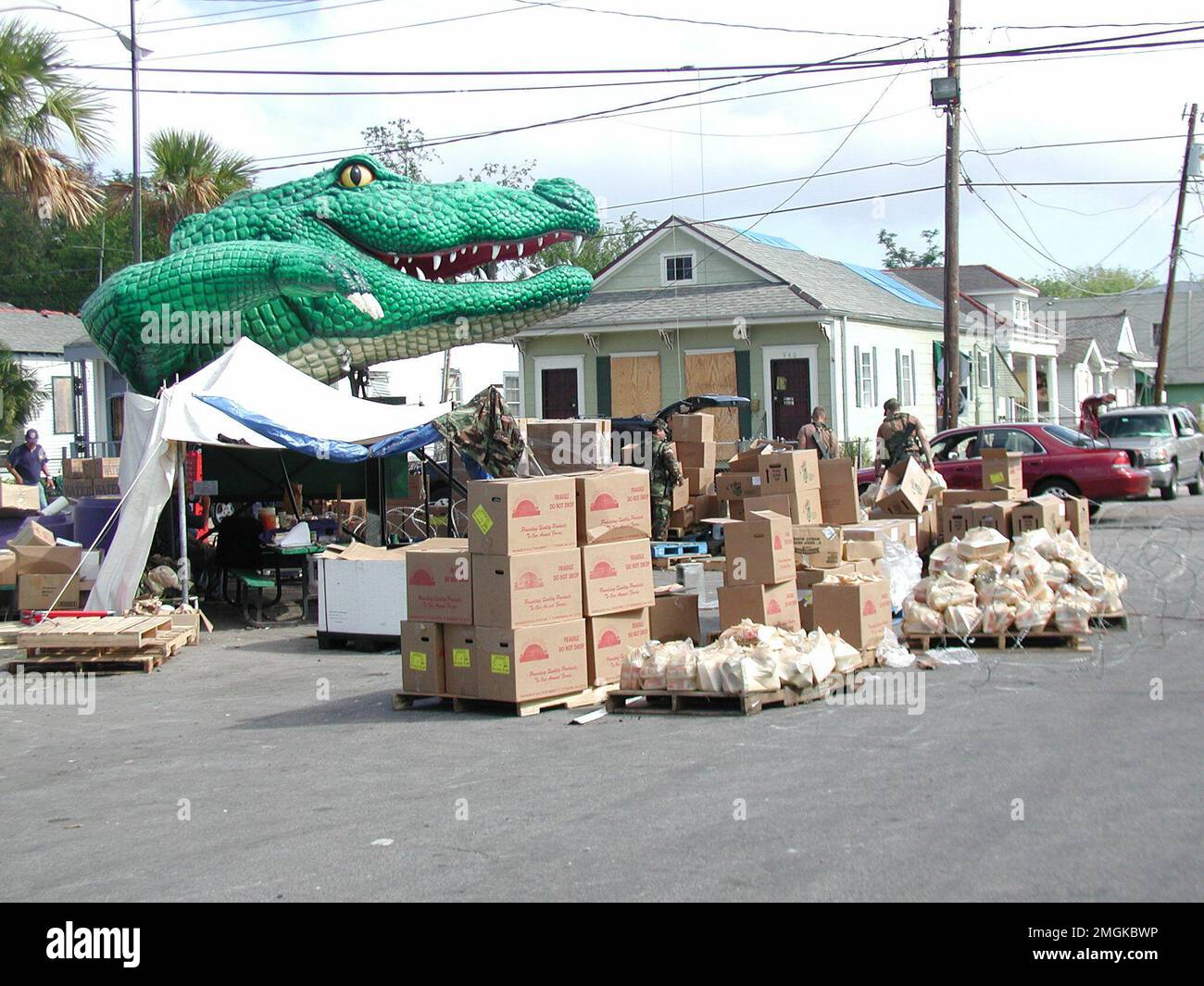 Relief distribution hurricane hi-res stock photography and images - Alamy