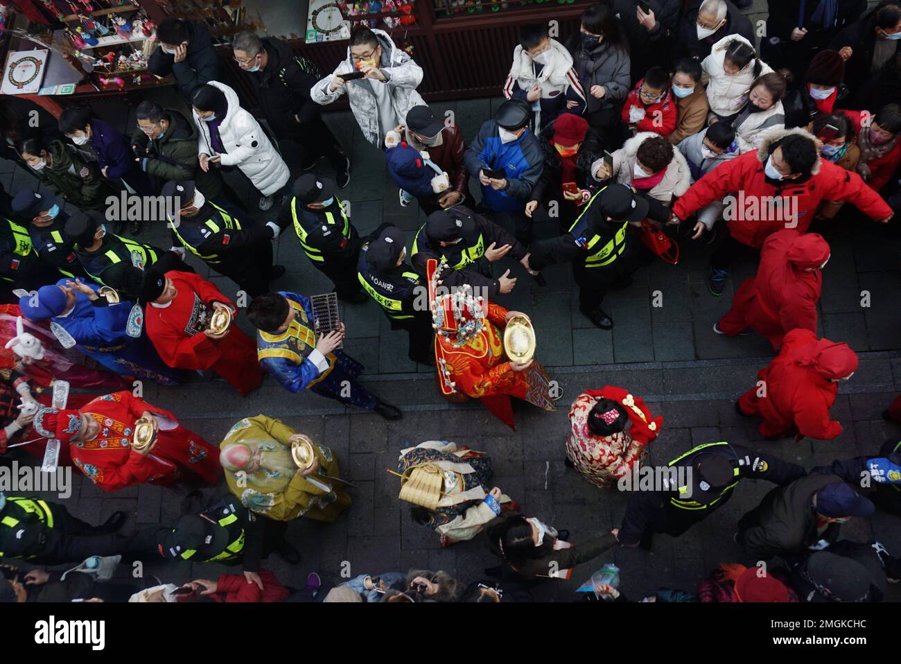 HANGZHOU, CHINA - JANUARY 26, 2023 - The "God of Wealth" delivers ...