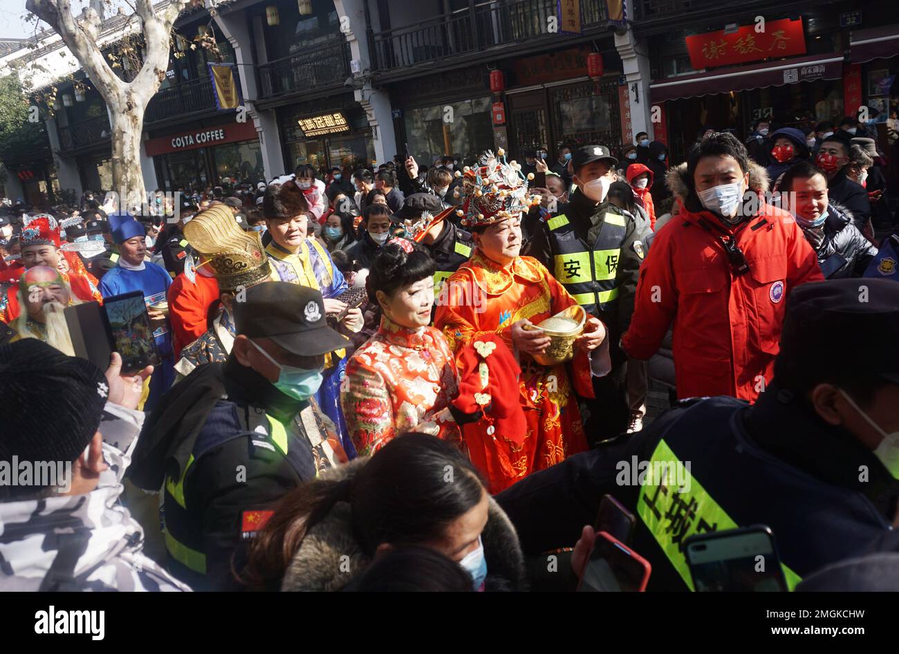 HANGZHOU, CHINA - JANUARY 26, 2023 - The "God of Wealth" delivers ...