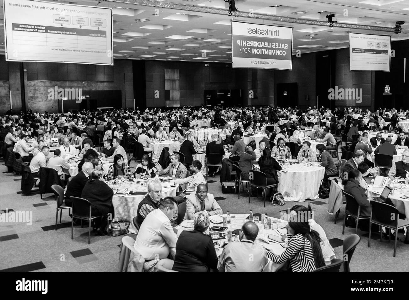 Johannesburg, South Africa - August 18, 2017: Delegates attending a ...