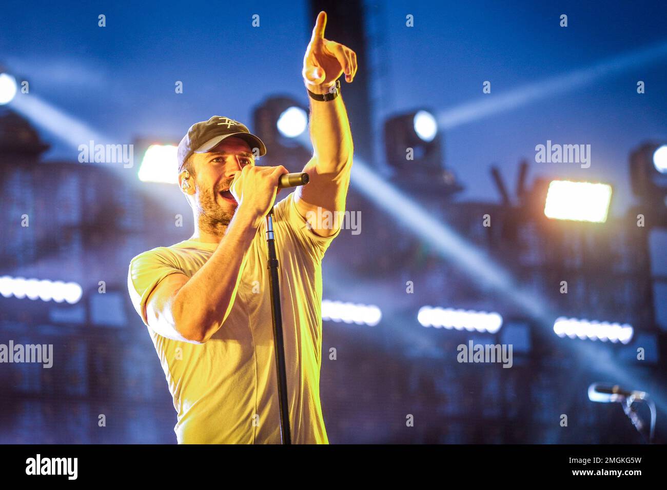 FILE - This April 29, 2016 file photo shows Sam Hunt performing at the ...