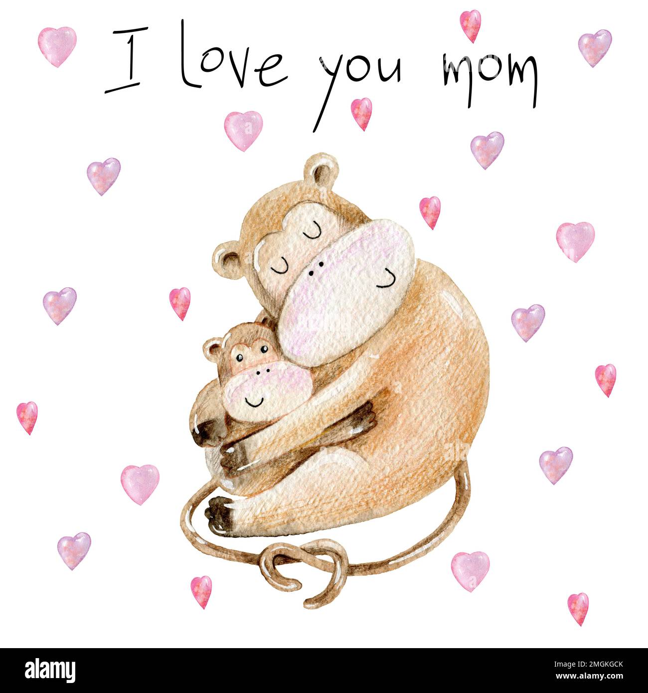 Cartoon Mom Monkey