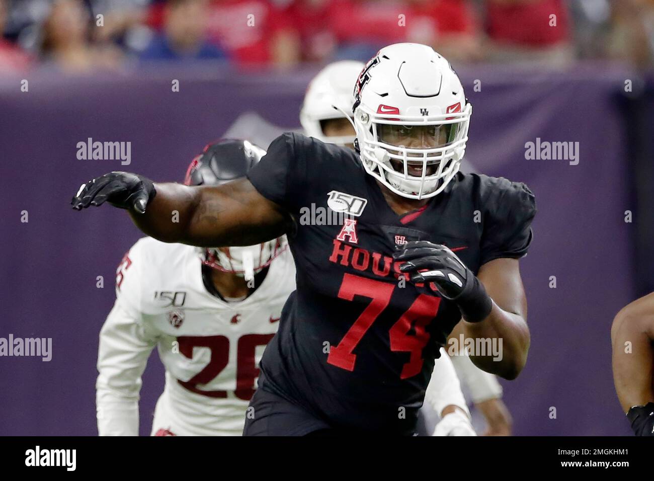 Houston offensive lineman Josh Jones (74) during the first half of an ...