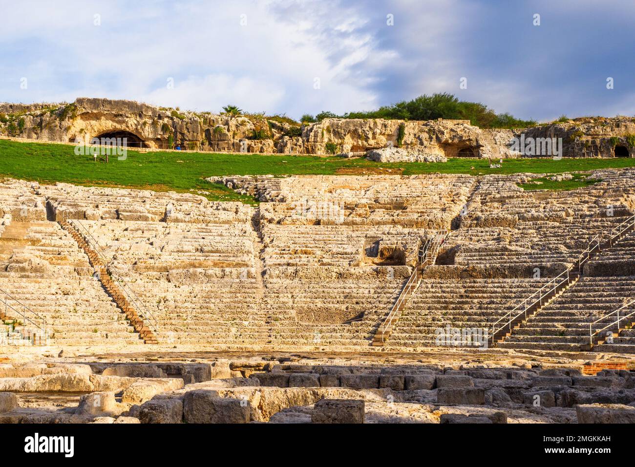 The Greek theatre of Syracuse is a theatre located within the Neapolis ...