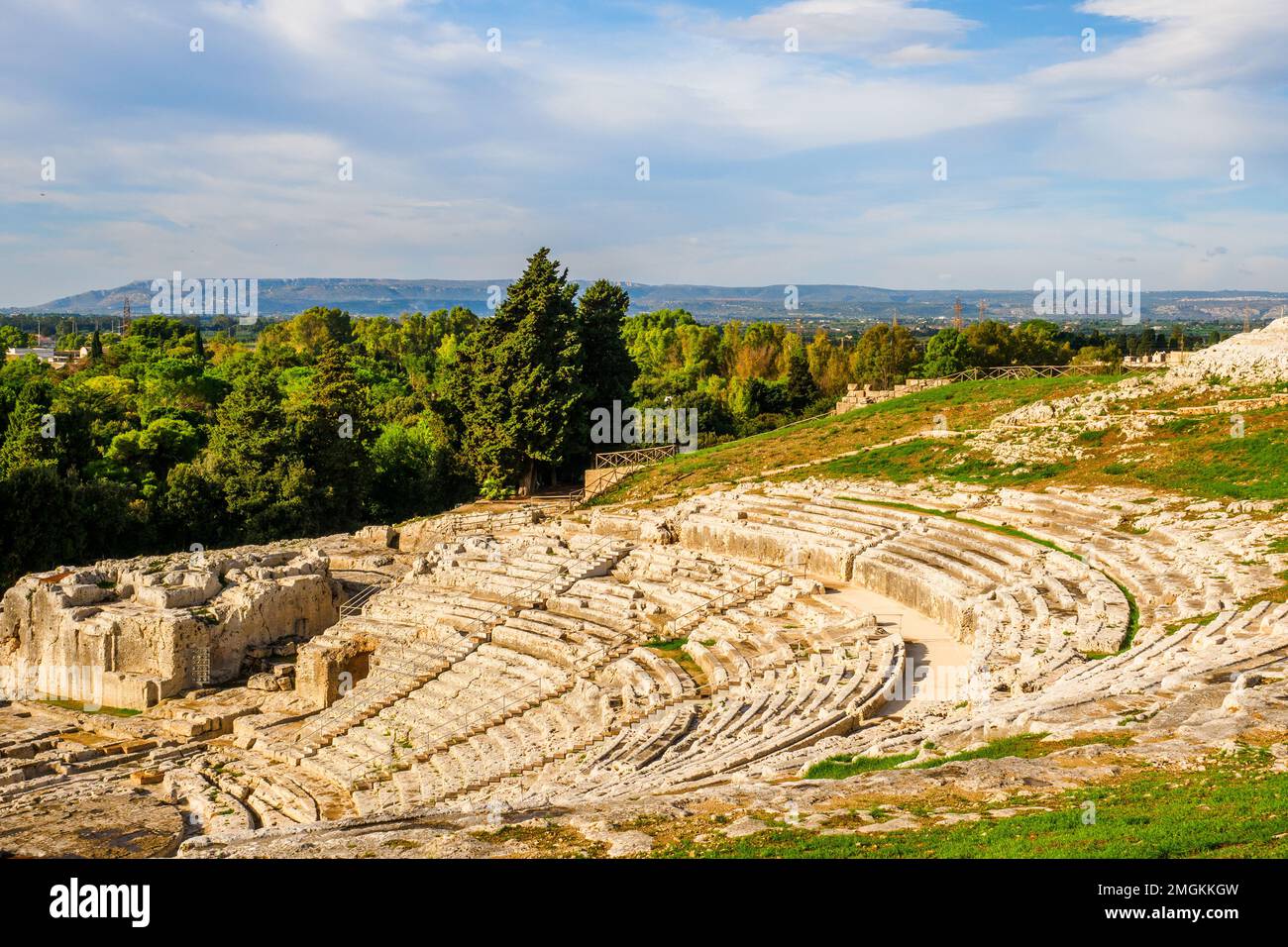 The Greek theatre of Syracuse is a theatre located within the Neapolis ...