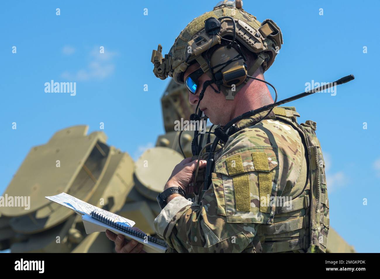 A Tactical Air Control Party specialist from the 148th Air Support ...