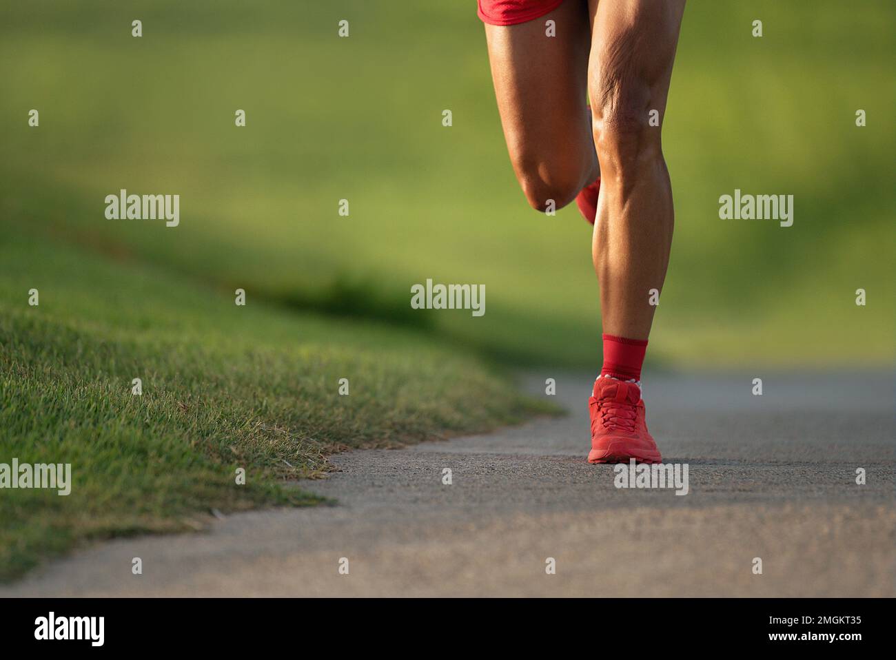 Athletic man running in the nature, healthy lifestyle Stock Photo - Alamy