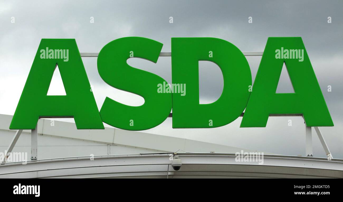File photo dated 19/02/14 of an Asda sign at the store in Leyton, east ...