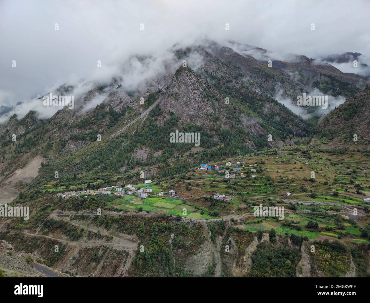 Lahaul and Spiti, Himachal Pradesh, India - 12 September 2021 : Village ...