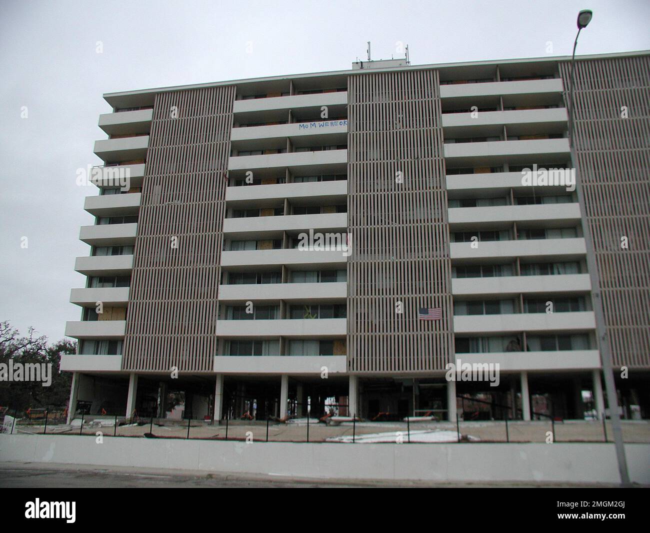 Aftermath - Miscellaneous - 26-HK-48-2. large commercial building with ...